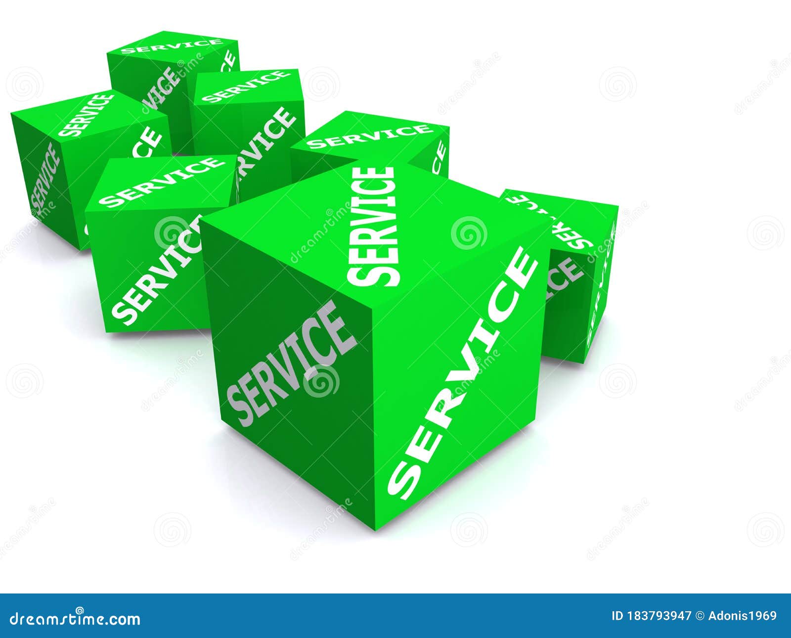 Service word blocks stock illustration. Illustration of dice - 183793947