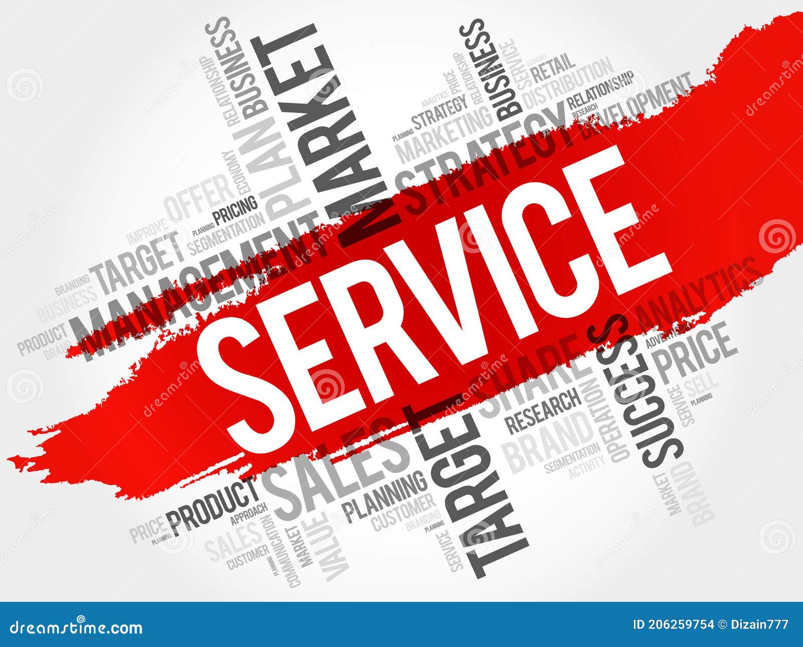 SERVICE word cloud stock illustration. Illustration of maintainable ...