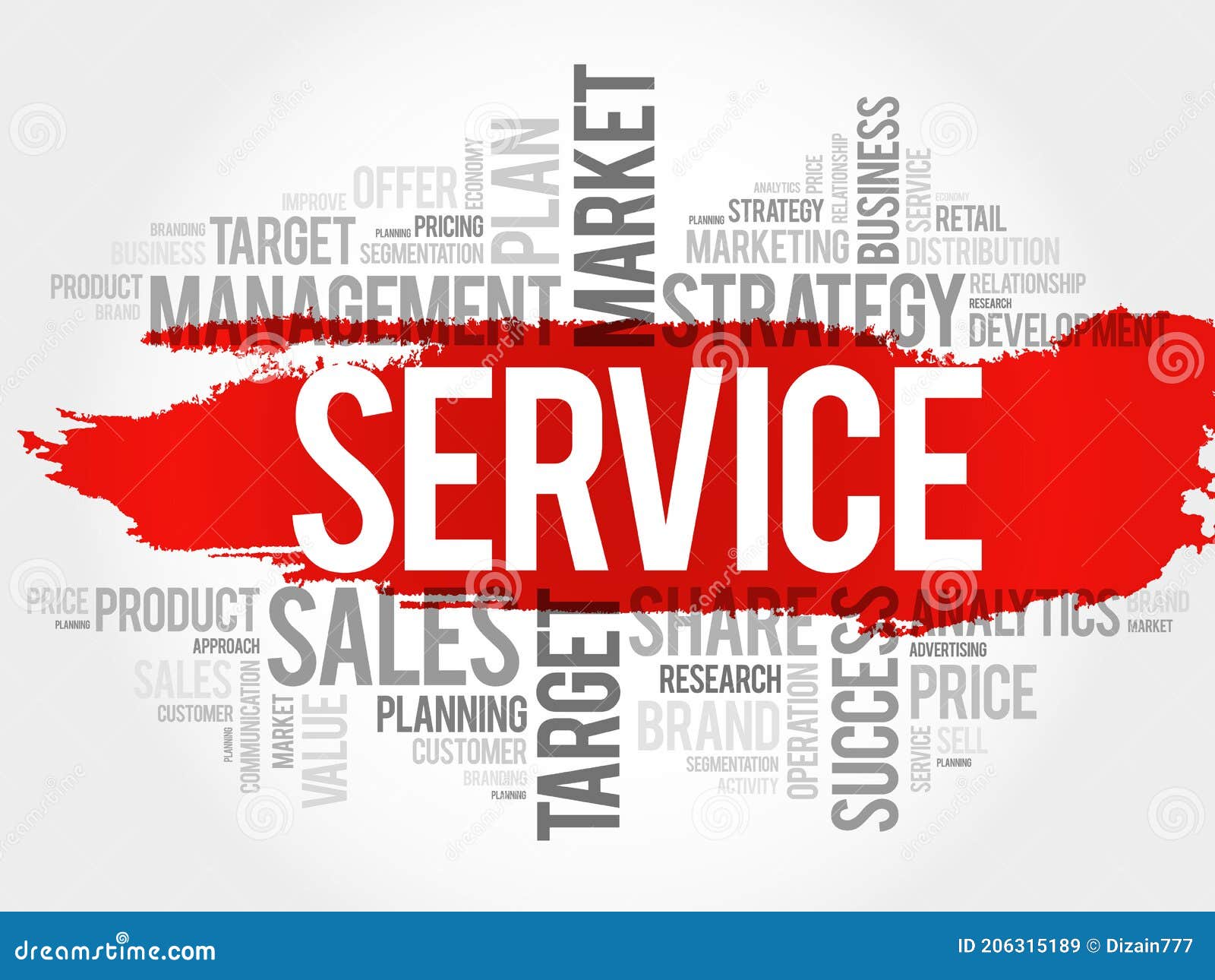 SERVICE word cloud stock illustration. Illustration of managing - 206315189