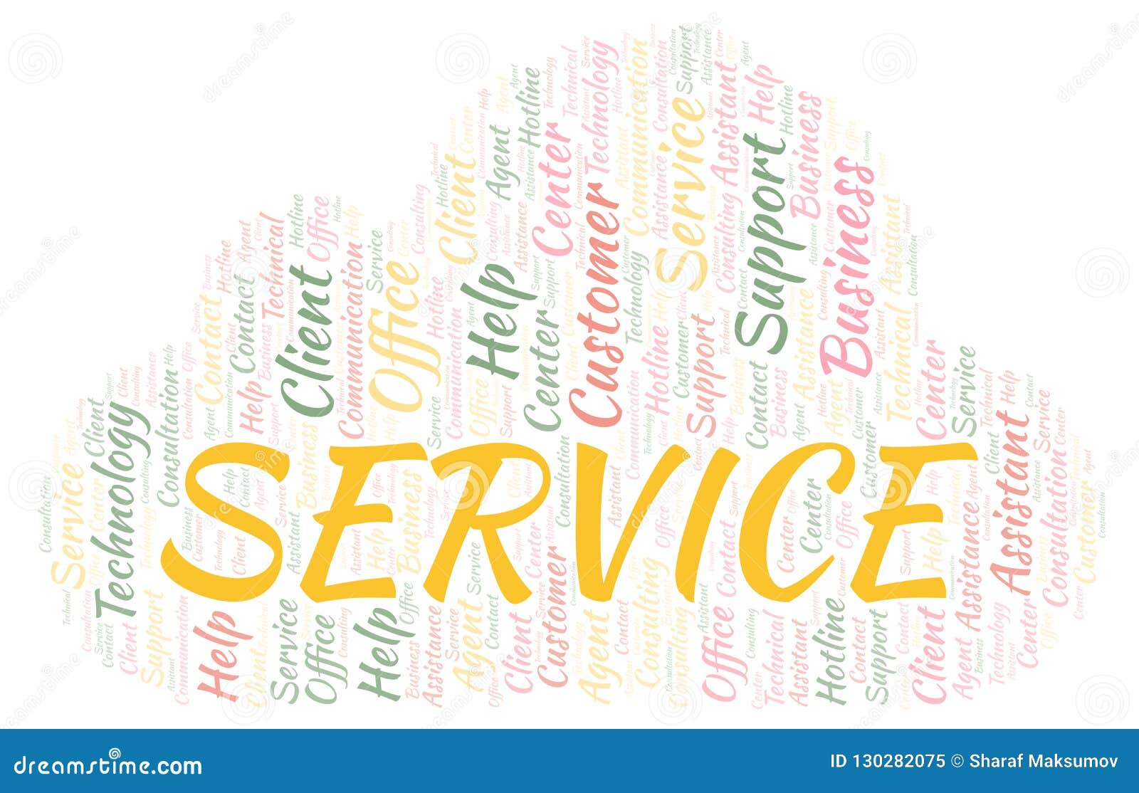 Service word cloud. stock illustration. Illustration of tagcloud ...