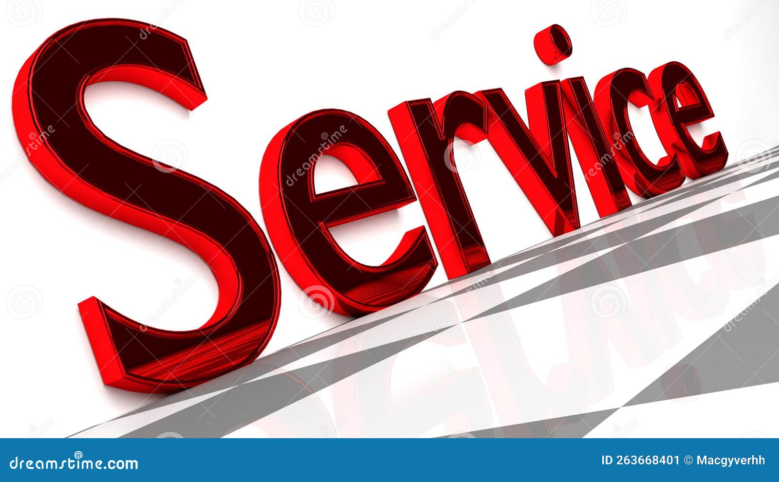 Service word in glossy red stock illustration. Illustration of glossy ...