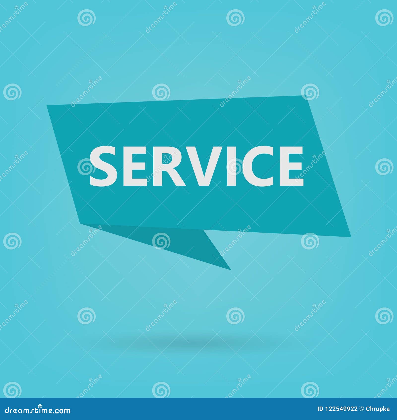 Service word on sticker stock vector. Illustration of business - 122549922