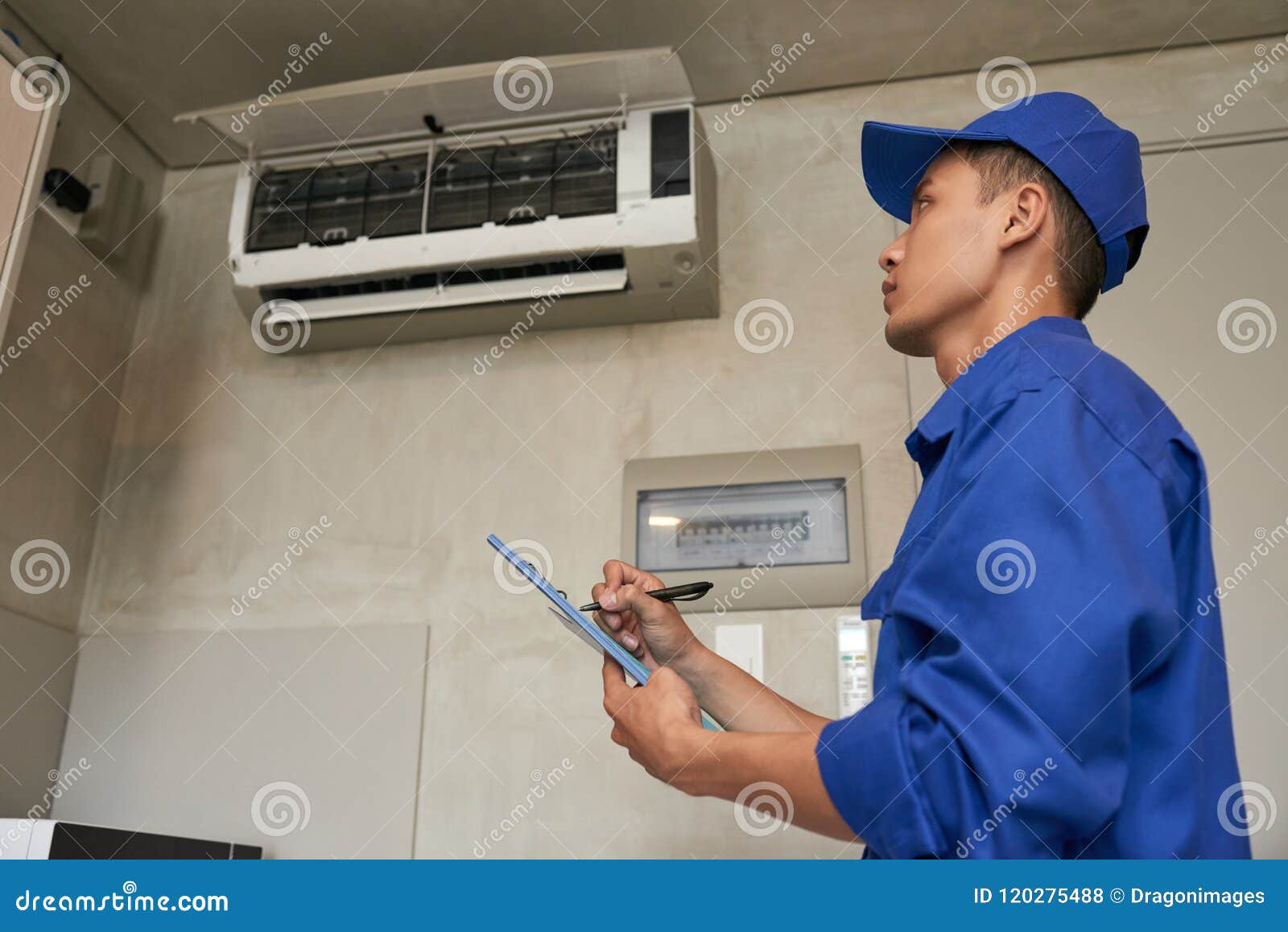 Service worker stock photo. Image of working, technician - 120275488