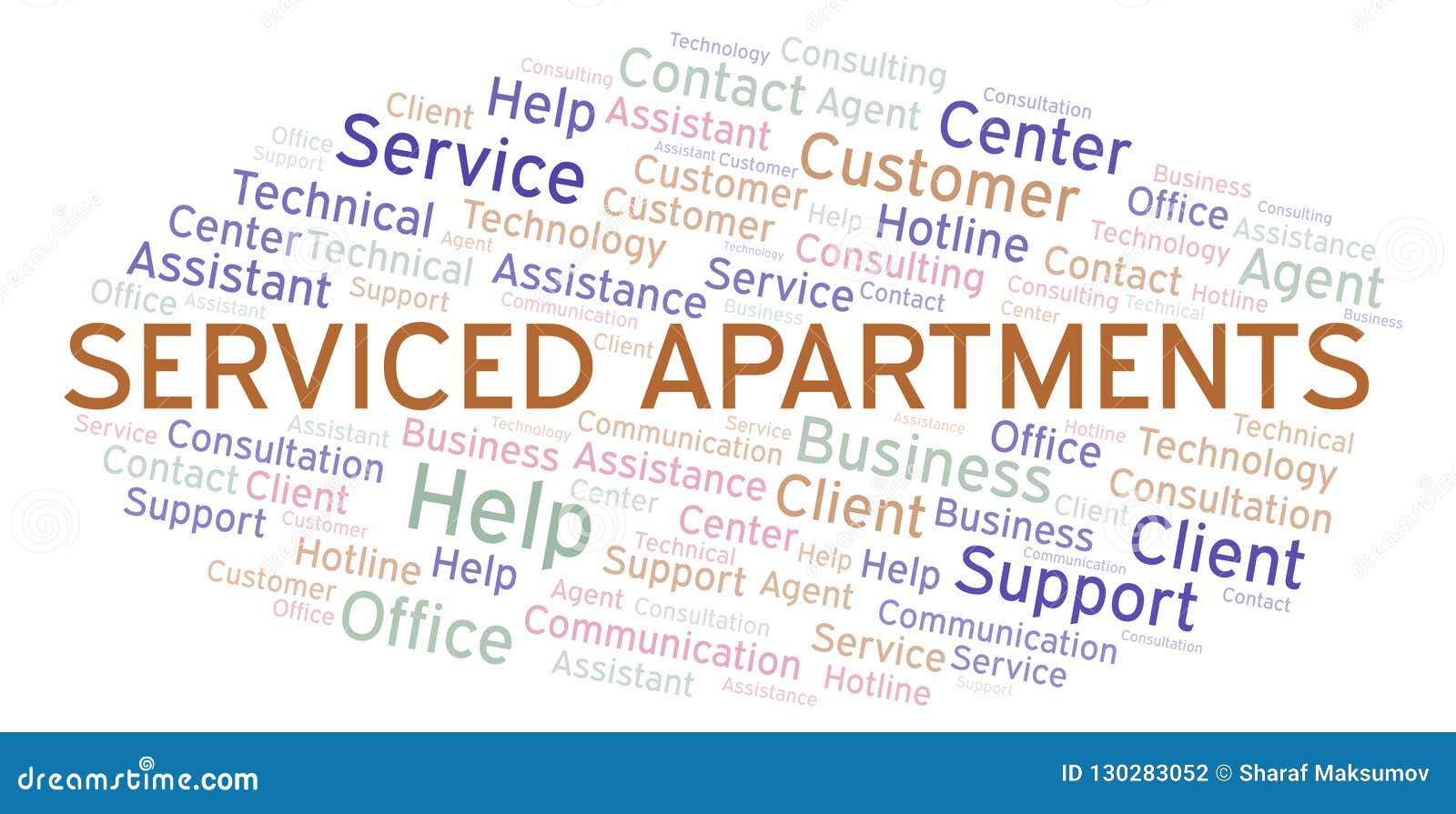 Serviced Apartments Word Cloud. Stock Illustration - Illustration of ...