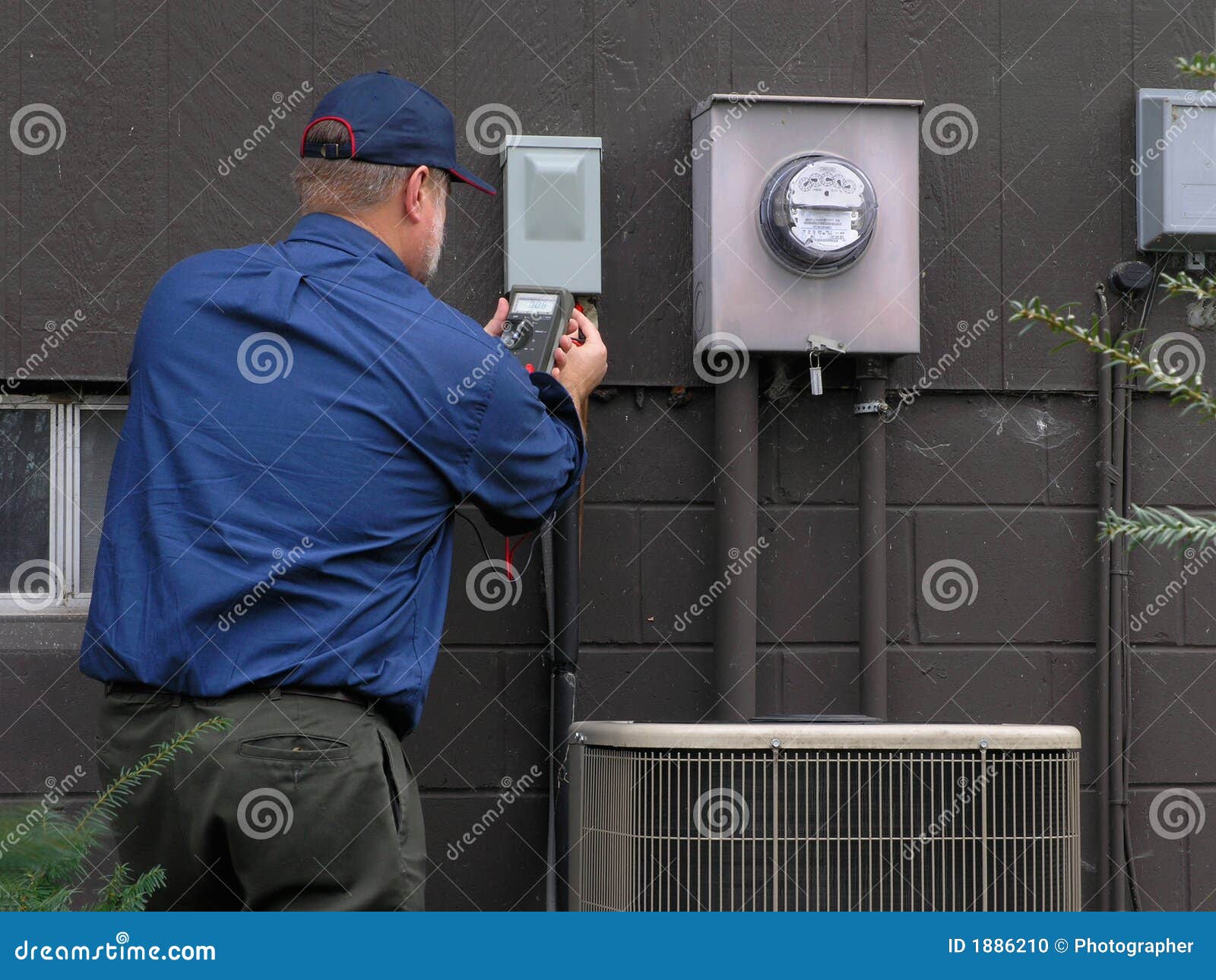 Serviceman stock photo. Image of electric, outdoors, service - 1886210