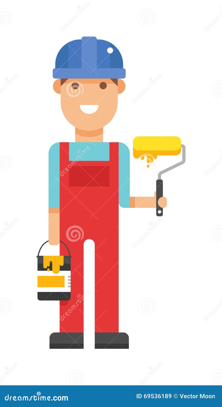 Serviceman Builder Professional and Vector Worker Maintenance Repair ...