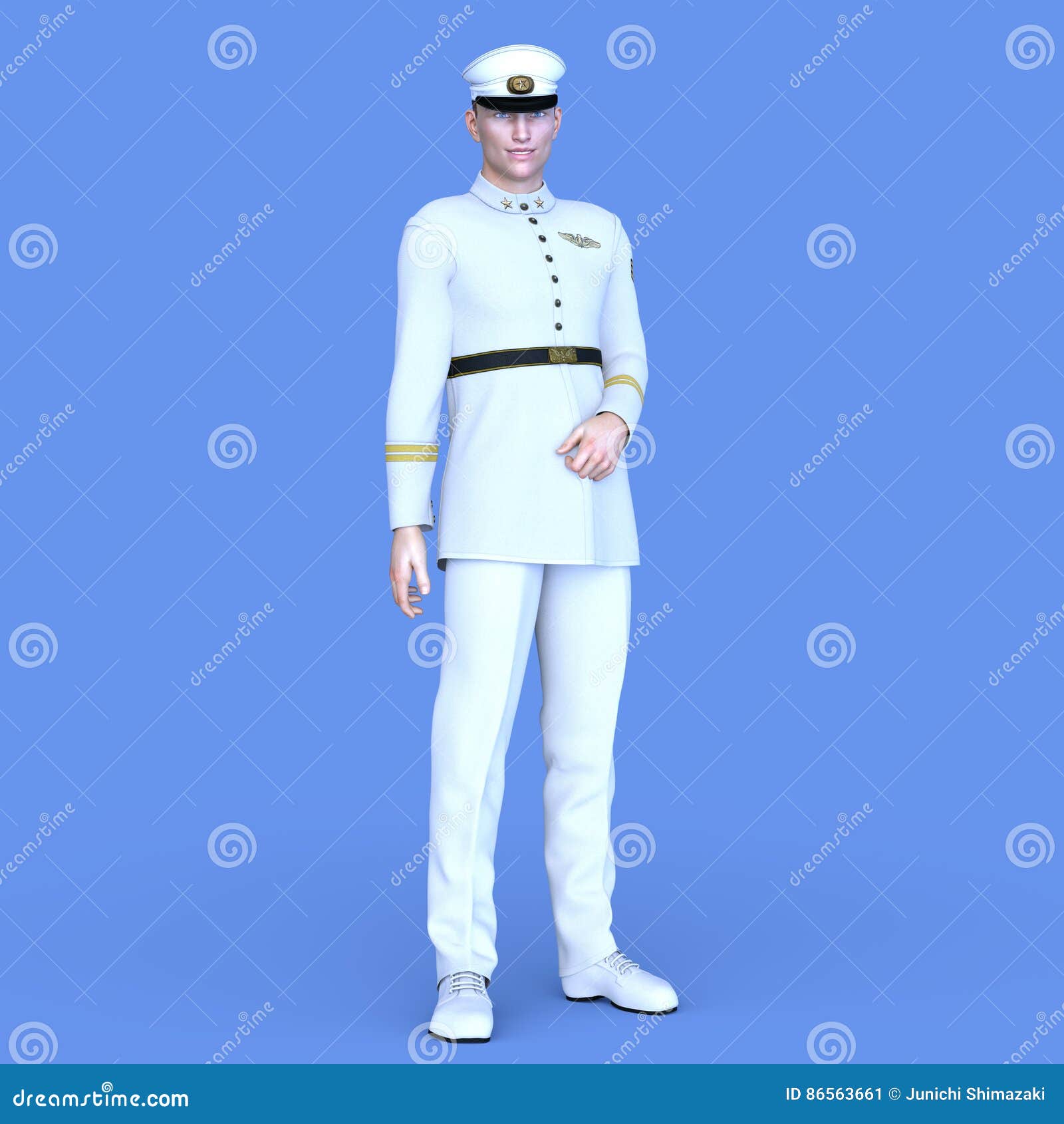 Serviceman stock image. Image of dress, military, pose - 86563661