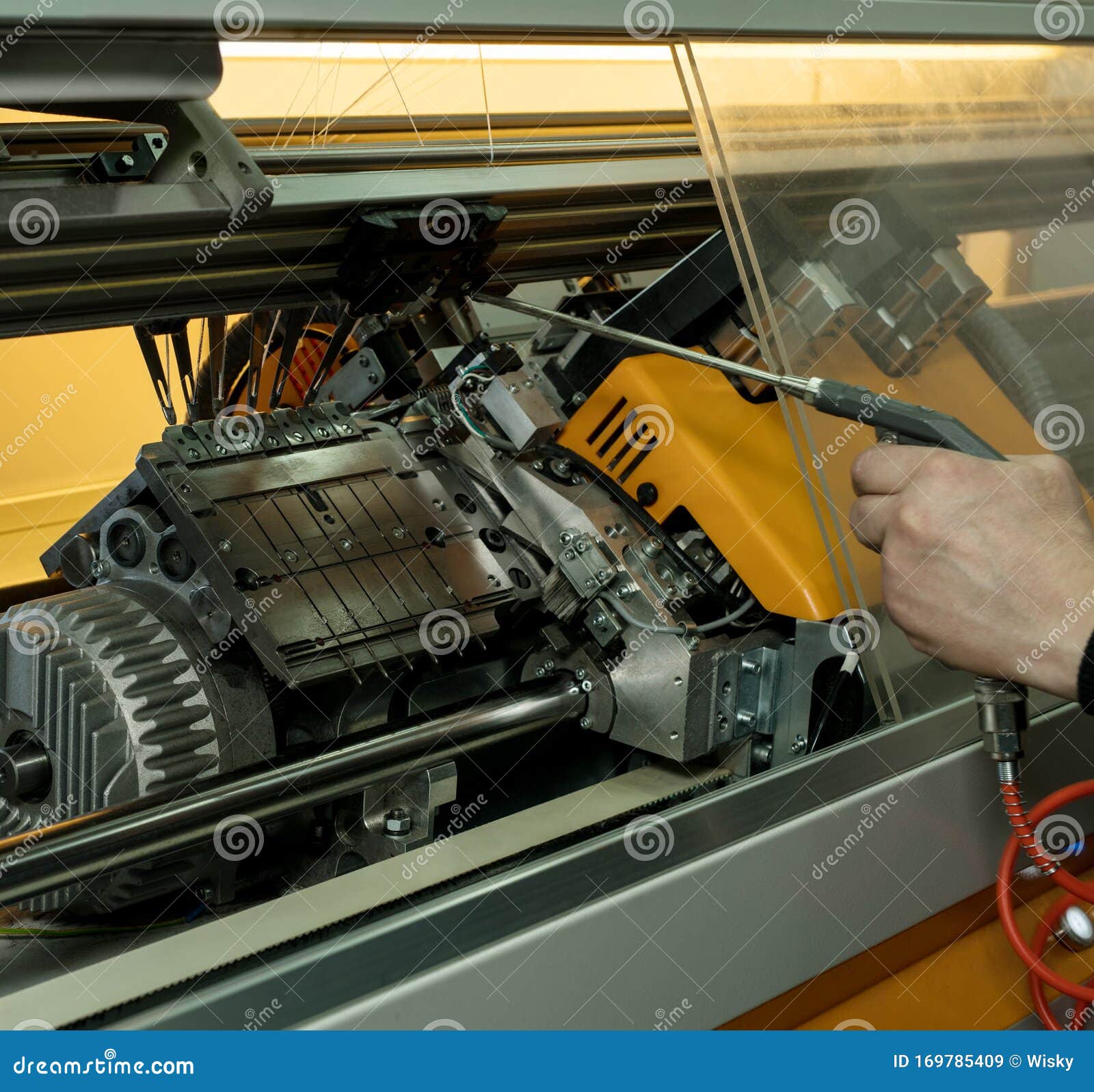 Serviceman Setting Up the Knitting Machine Shot Stock Image - Image of ... Serviceman Setting Up the Knitting Machine Shot Stock Image - Image of ...
