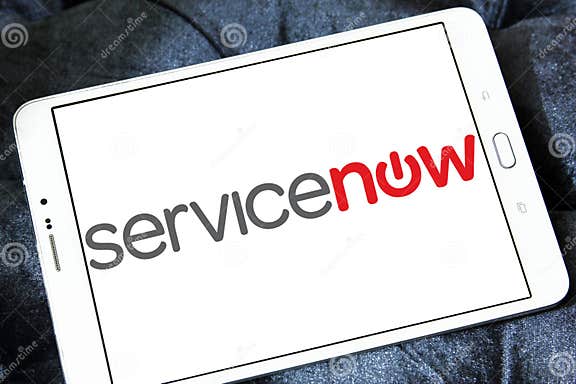 ServiceNow Cloud Computing Company Logo Editorial Photo - Image of ...