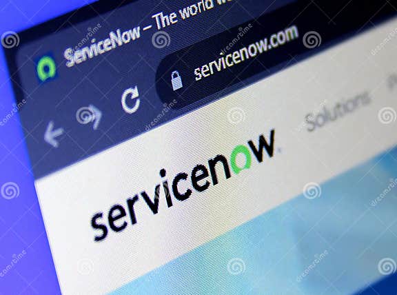 ServiceNow Software Company Editorial Photo - Image of platform, online ...