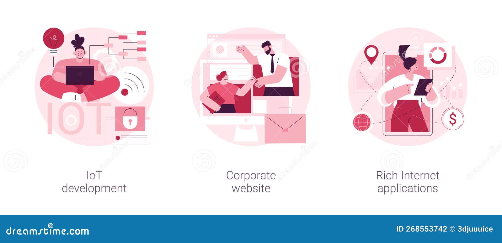 It Services Abstract Concept Vector Illustrations. Stock Vector ...