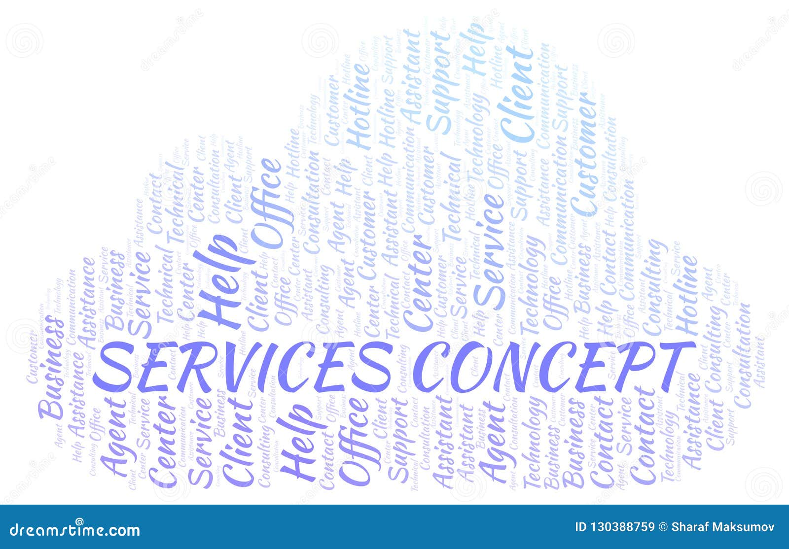 Services Concept Word Cloud. Stock Illustration - Illustration of ...