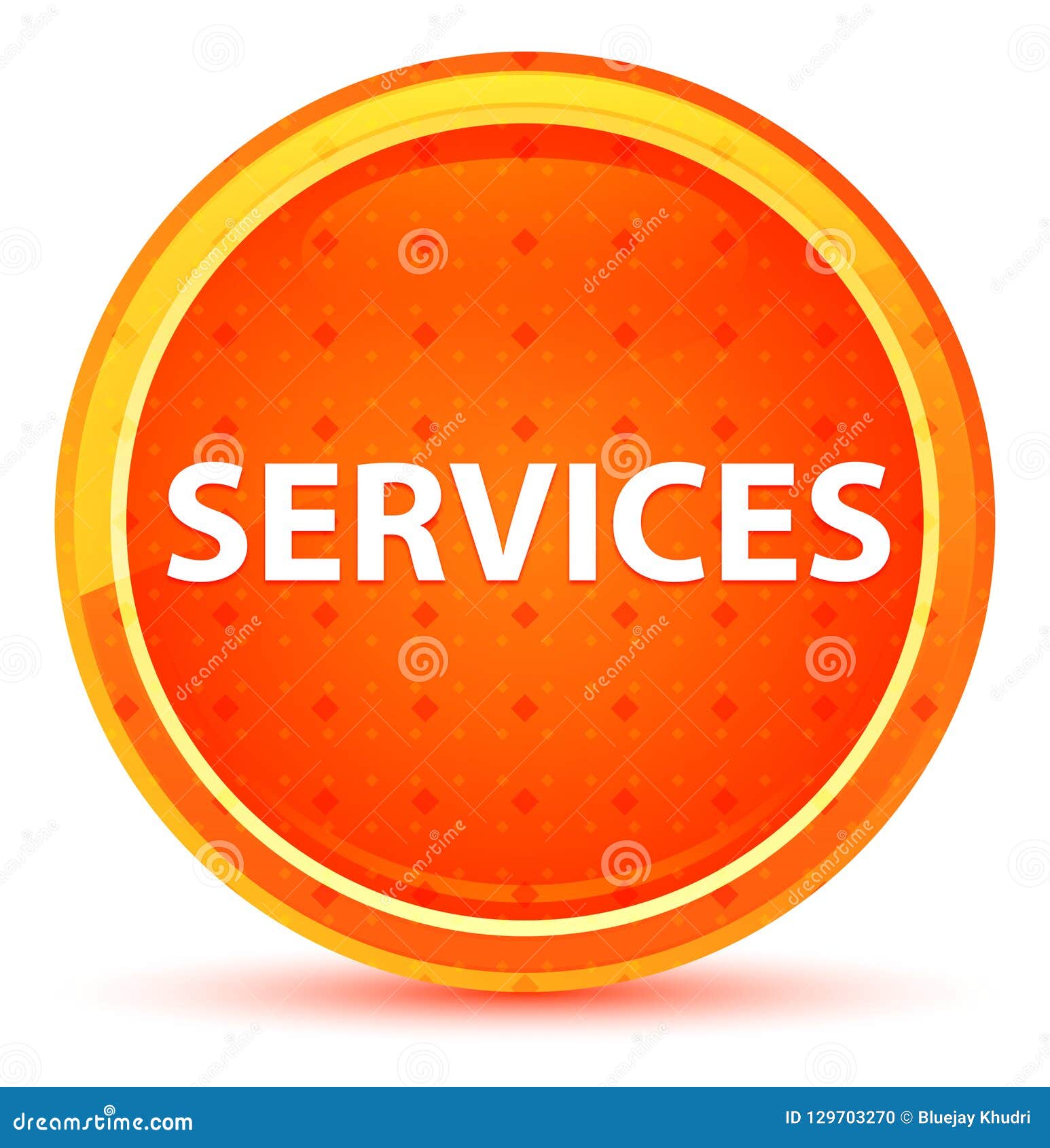 Services Natural Orange Round Button Stock Illustration - Illustration ...