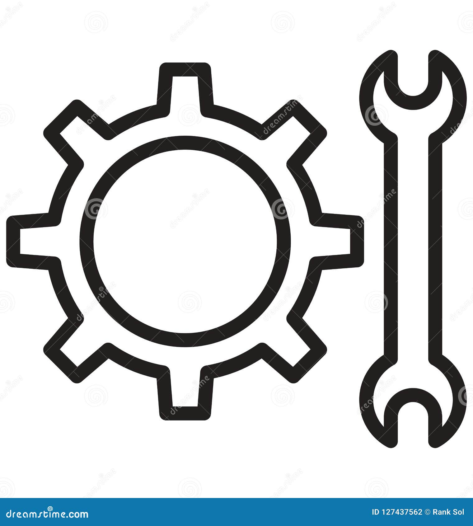 Services Line Isolated Vector Icon Can Be Easily Modified and Edit ...