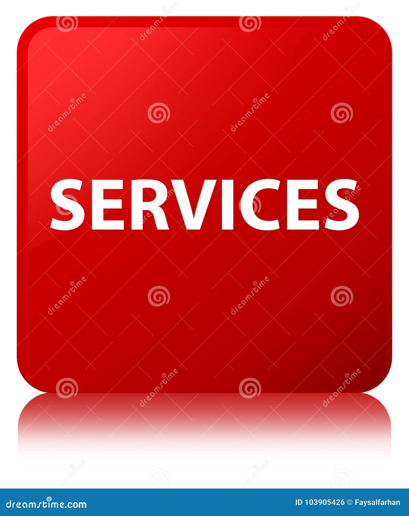 Services red square button stock illustration. Illustration of support ...
