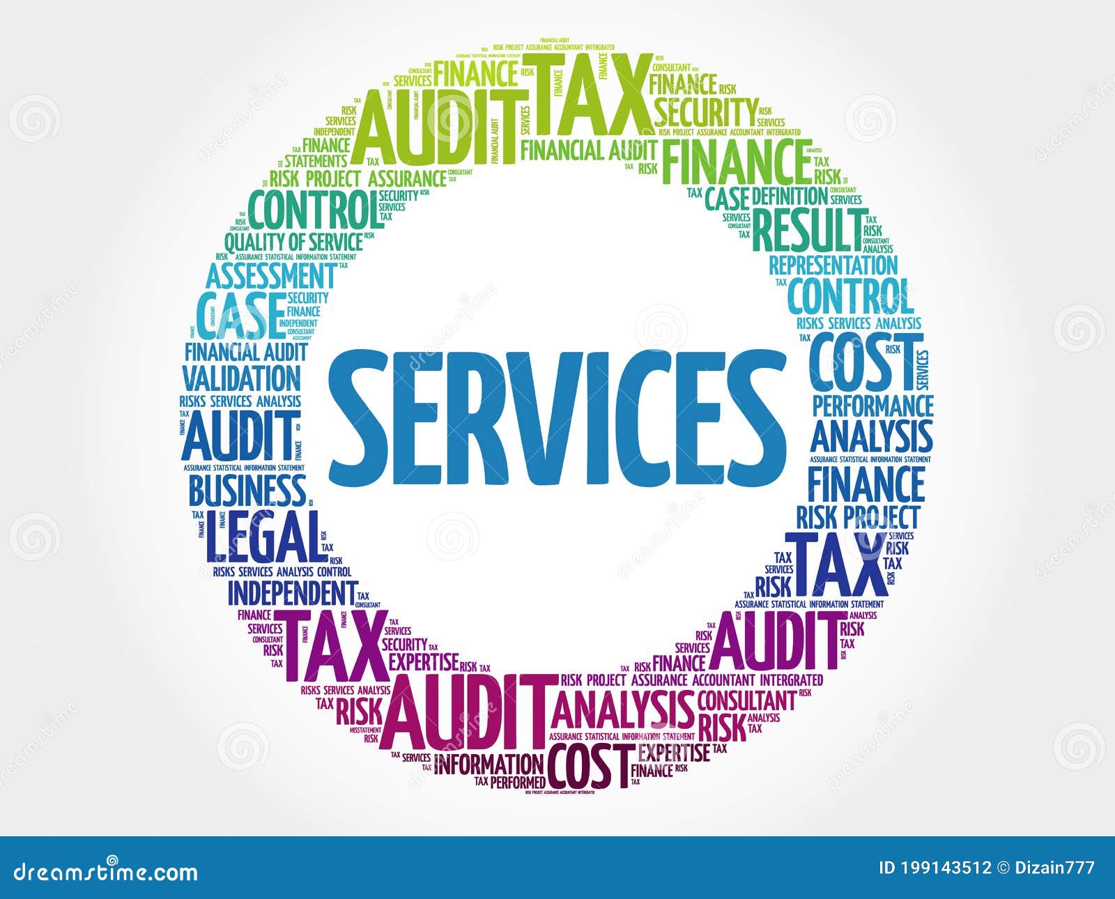 SERVICES Word Cloud Collage Stock Illustration - Illustration of design ...