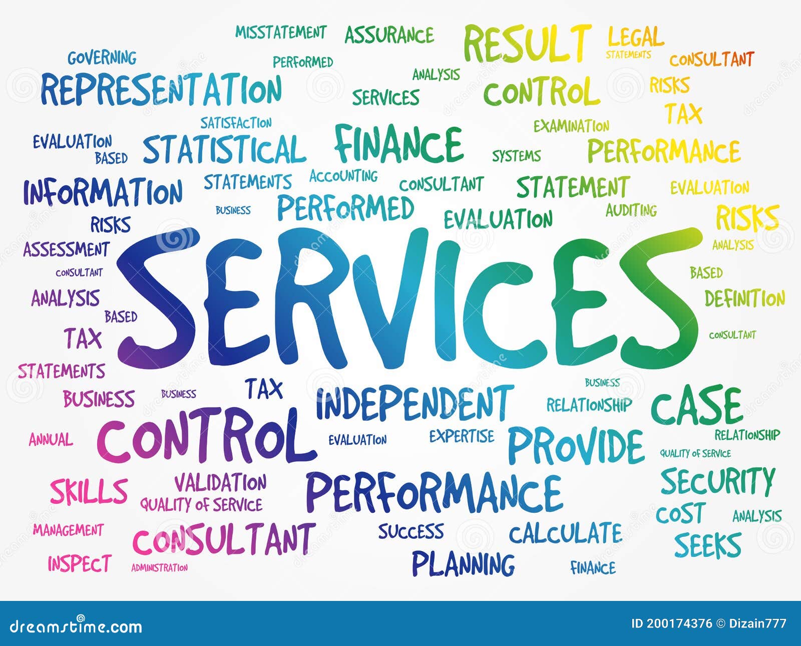 SERVICES Word Cloud Collage Stock Illustration - Illustration of ...