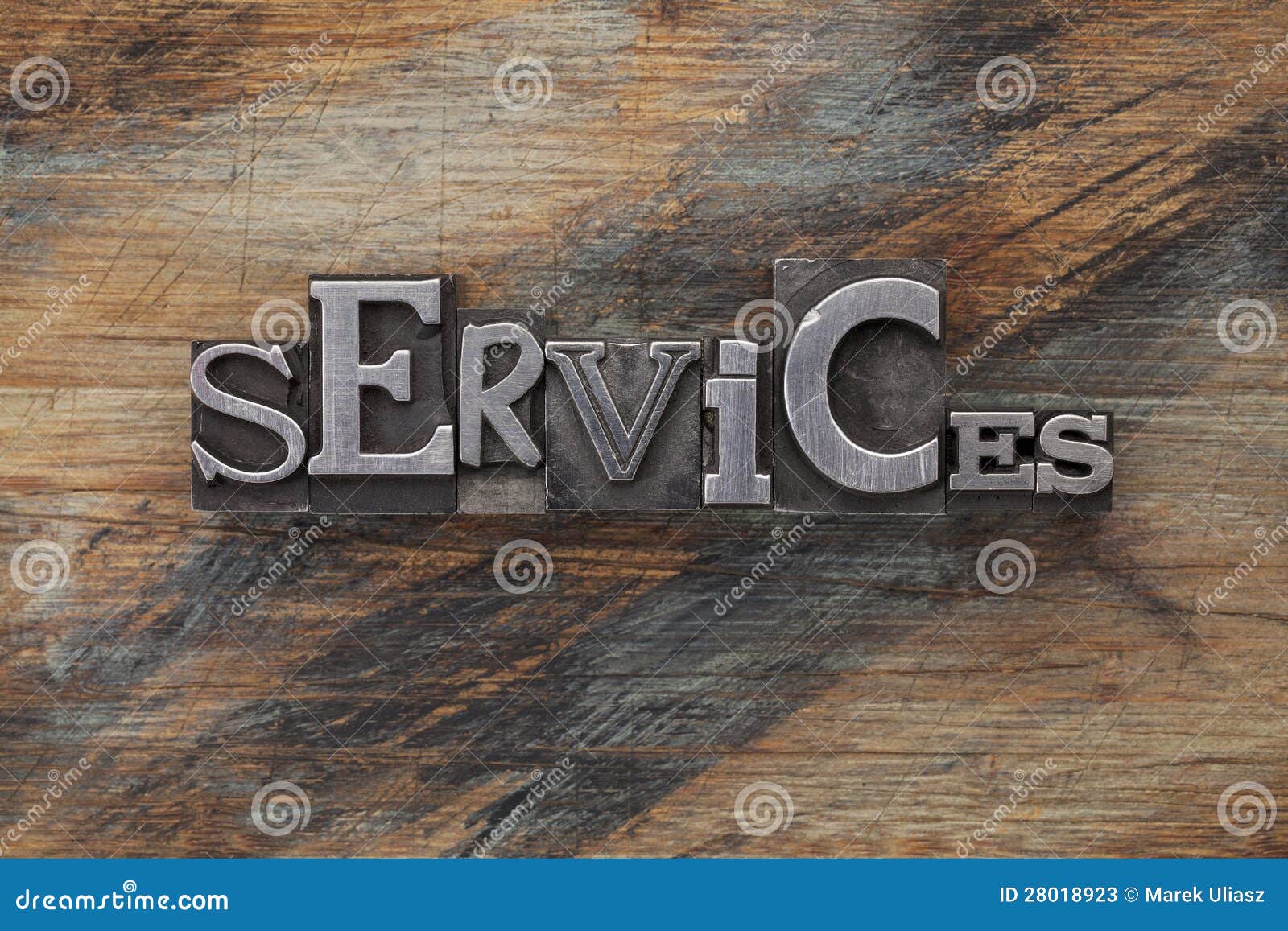 Services Word in Metal Type Blocks Stock Image - Image of grunge, text ...