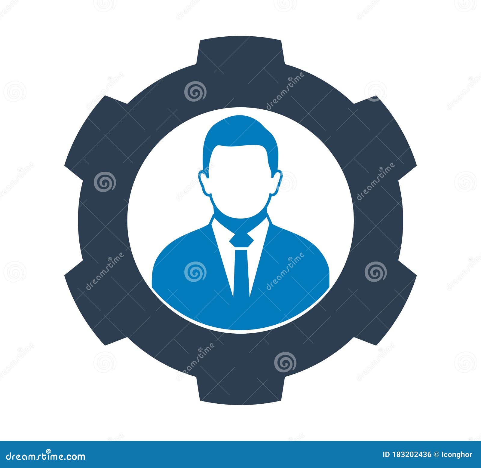 Servicing Man Icon. stock vector. Illustration of servicing - 183202436