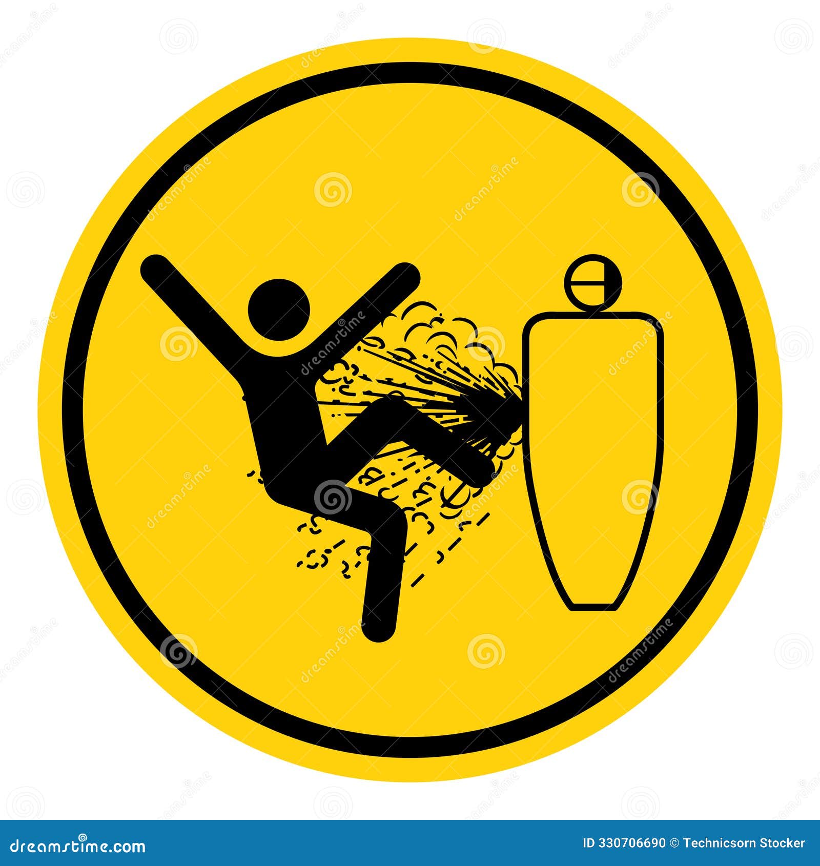 Servicing while Pressurized Can Severe Injury Symbol Sign, Vector ...