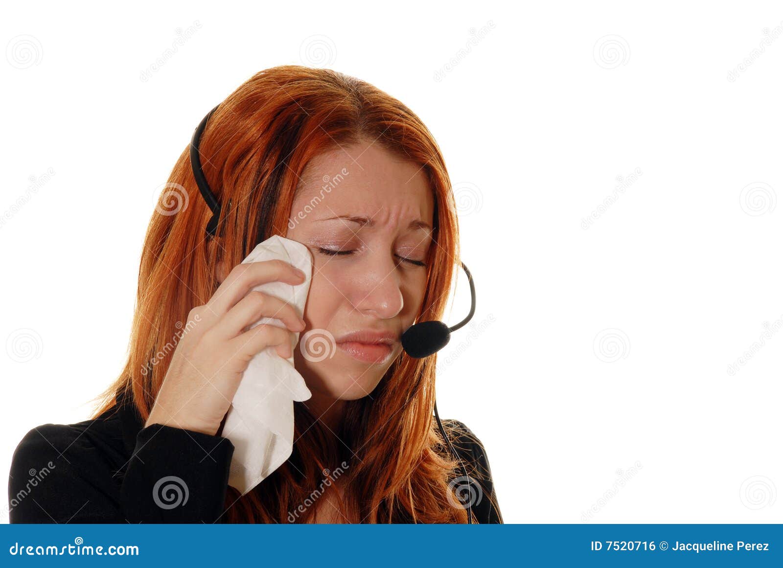 Servicio De Atención Al Cliente Triste Foto de archivo - Imagen de ...