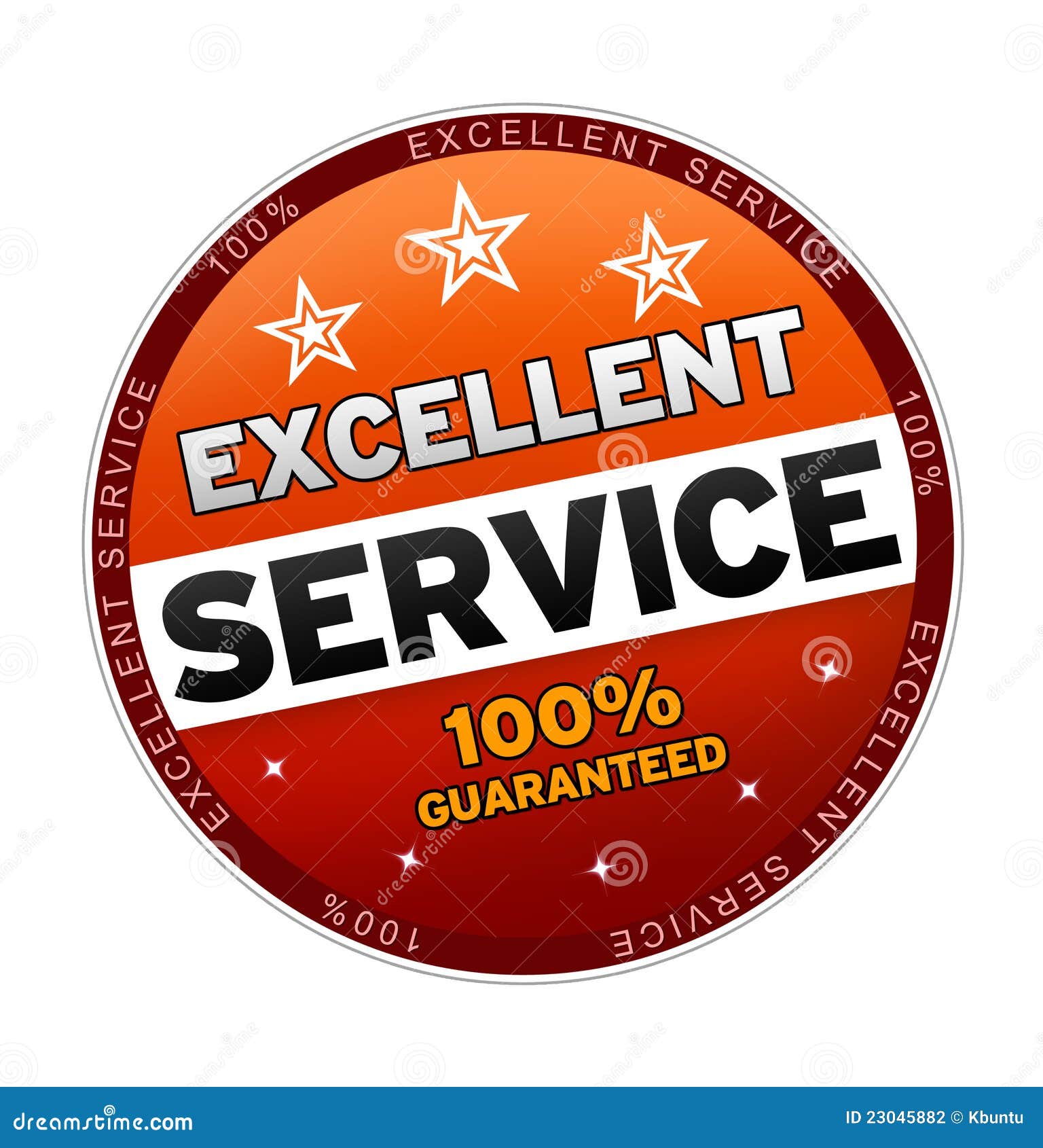 Servicio Excelente Del 100% Stock de ilustración - Ilustración de mejor ...