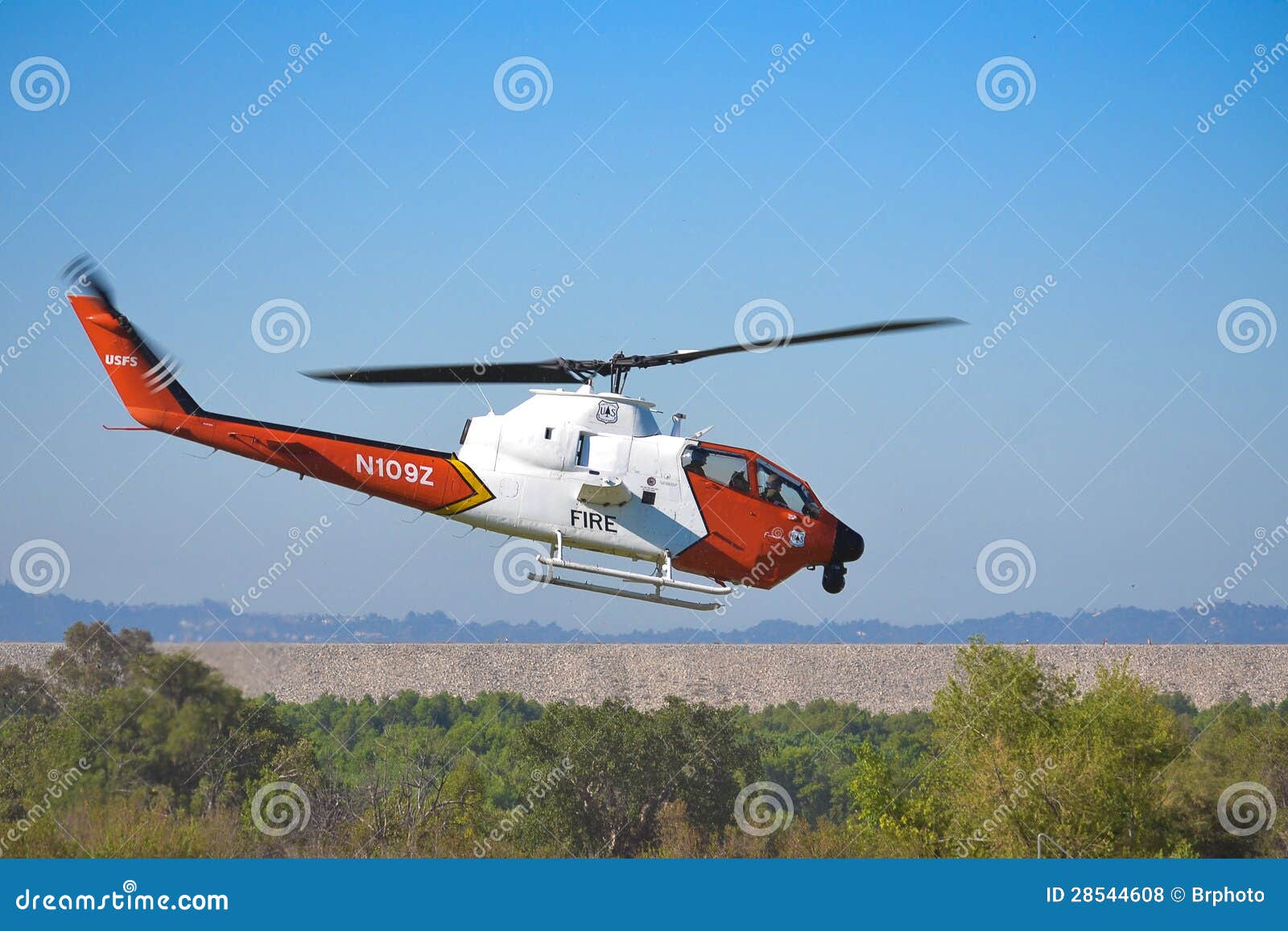 Servicio Forestal De Los E.E.U.U. - AH-1 Cobra Bell 209 Foto de archivo ...