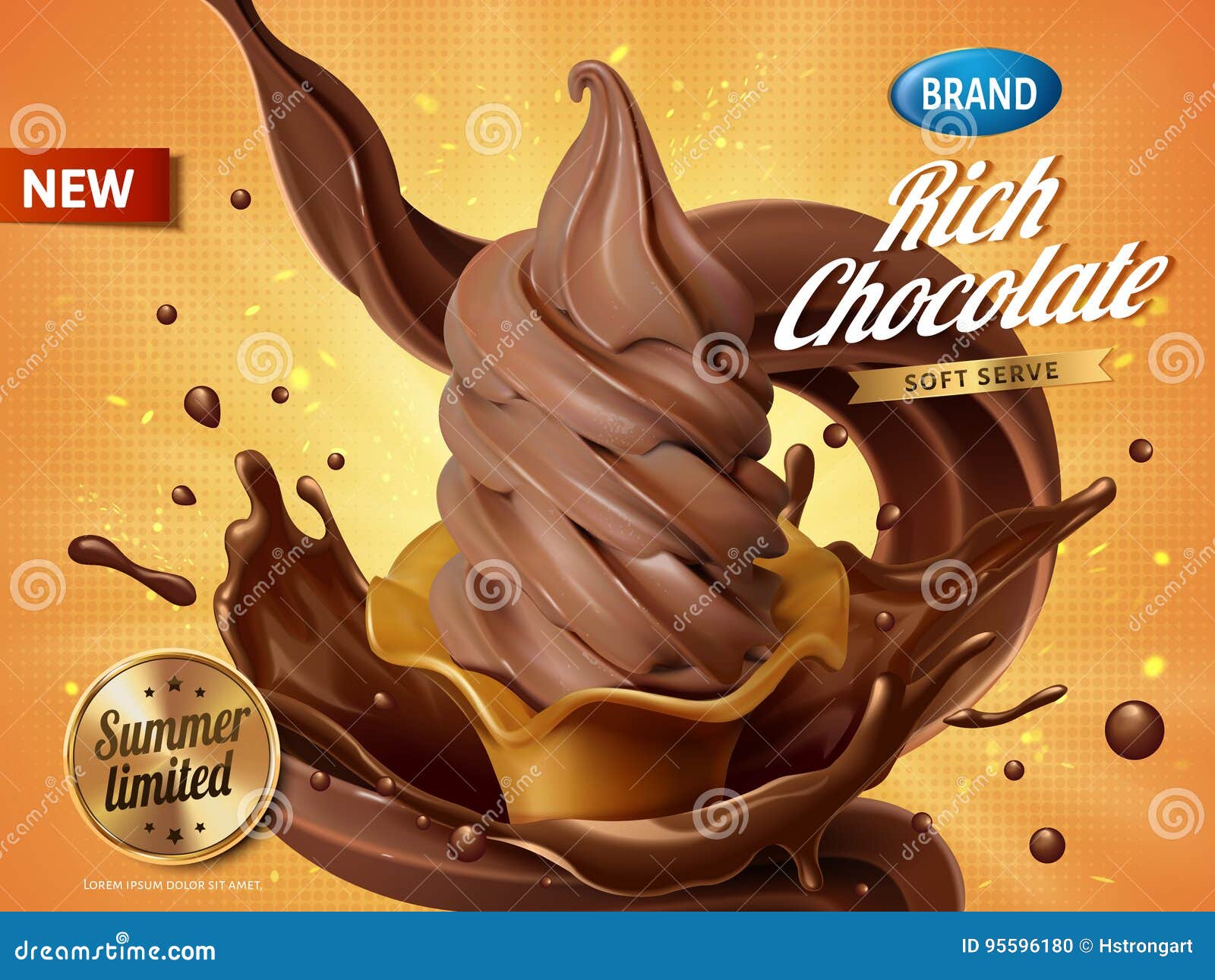 Servicio Suave Del Chocolate Ilustración del Vector - Ilustración de ...