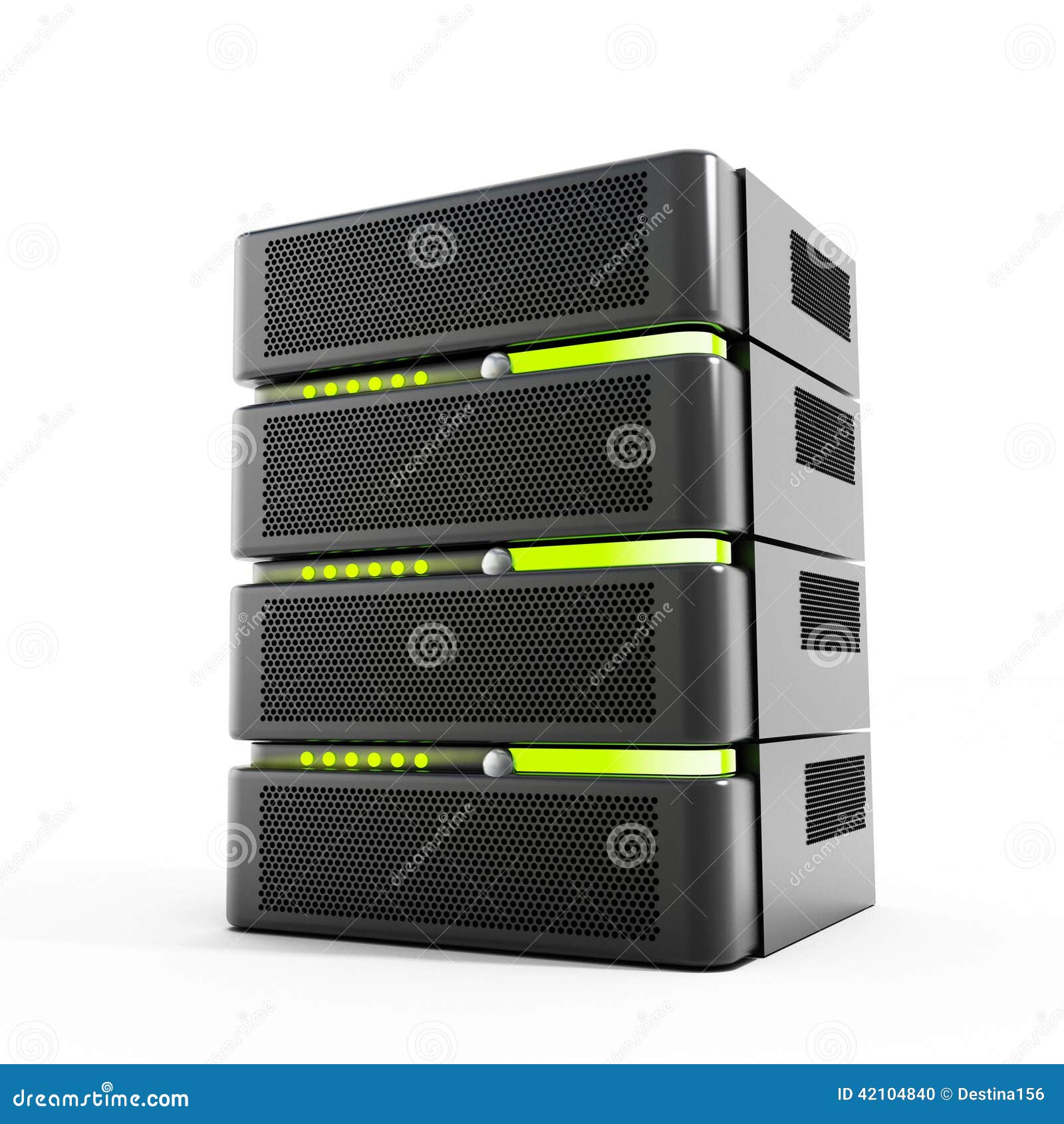 Servidor de red stock de ilustración. Ilustración de centro - 42104840