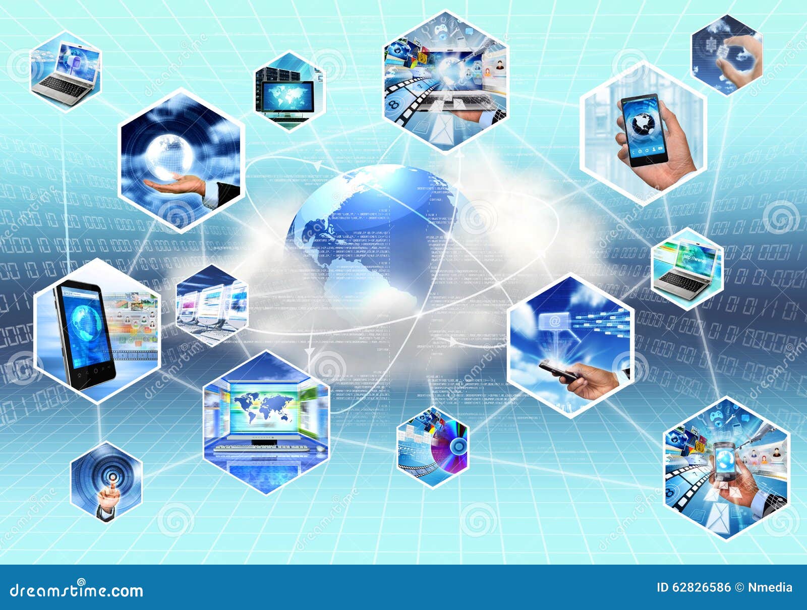 Servidor E Informação Da Nuvem Do Internet Technolgy Foto de Stock ...
