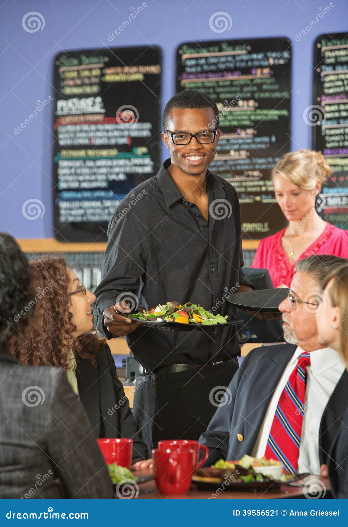 Serving Customers Food stock image. Image of happy, hispanic - 39556521