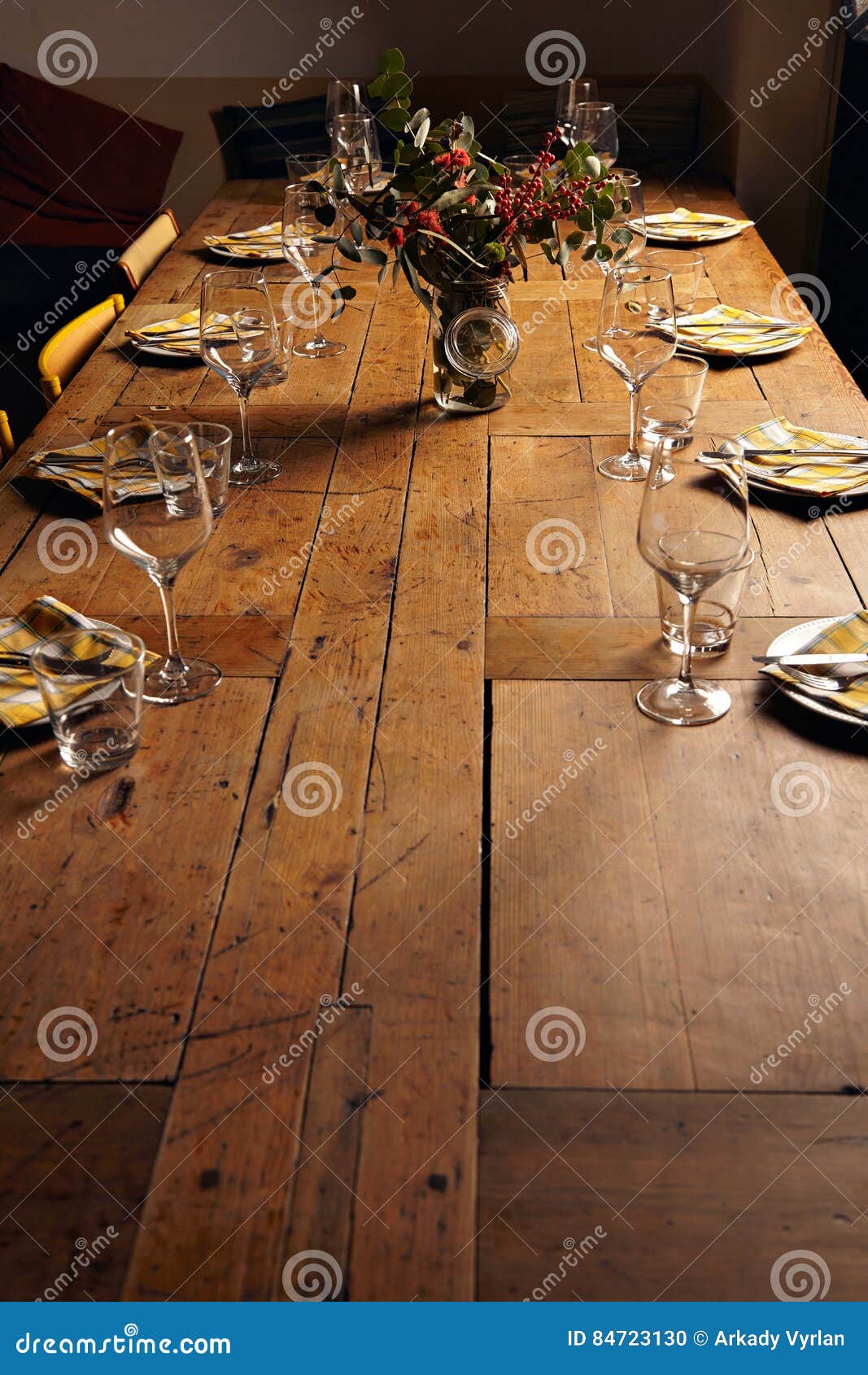 Serving dinner table set stock photo. Image of design - 84723130