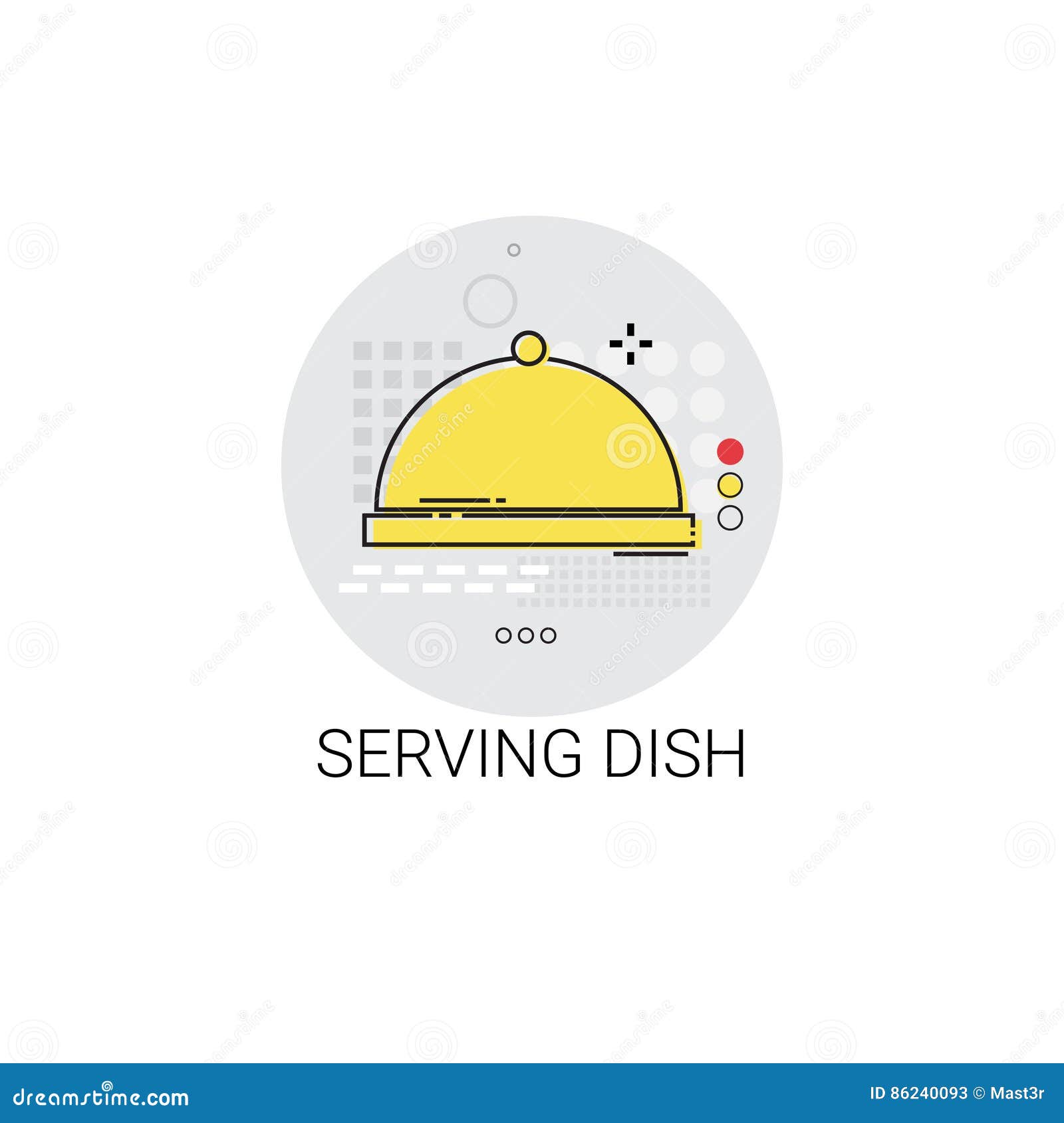 Serving Dish Cooking Utensils Kitchen Equipment Appliances Icon Stock ...