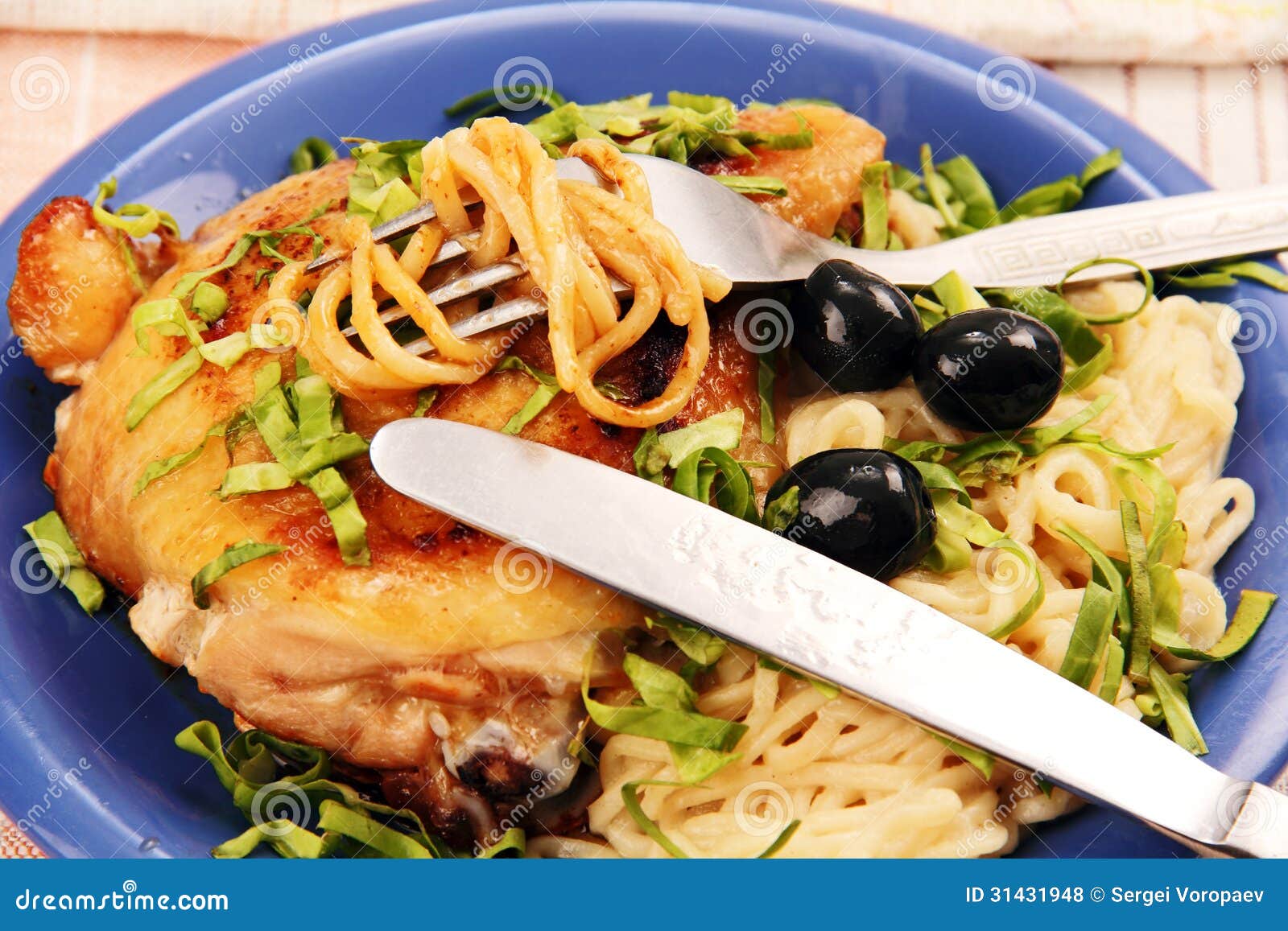 Serving of fried chicken. stock photo. Image of plate - 31431948