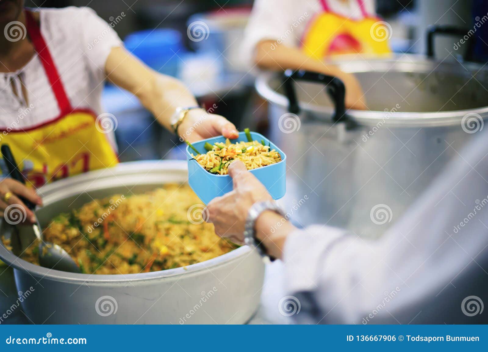 Serving the Homeless Hungry and Poor Stock Photo - Image of help ...