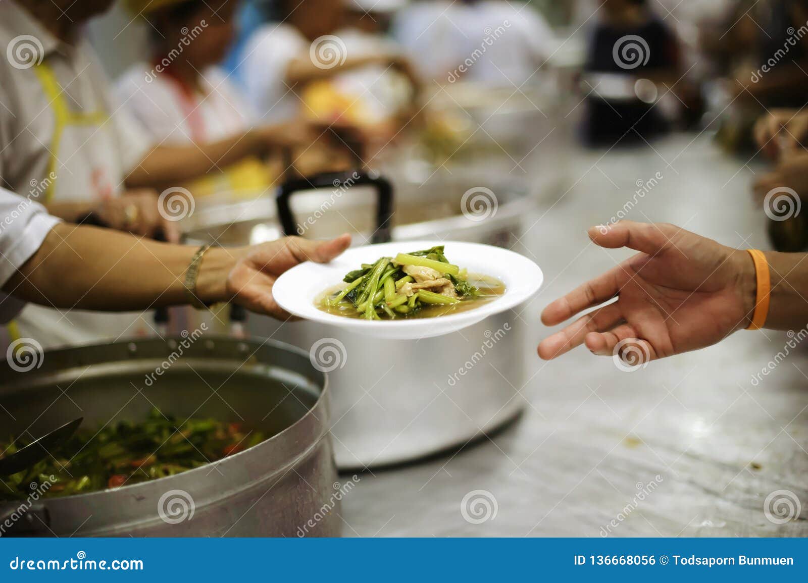 Serving the Homeless Hungry and Poor Stock Photo - Image of community ...