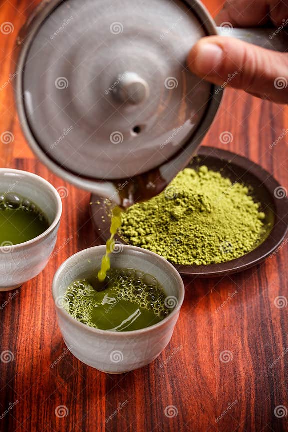 Serving matcha tea stock photo. Image of prepare, wooden - 37230874