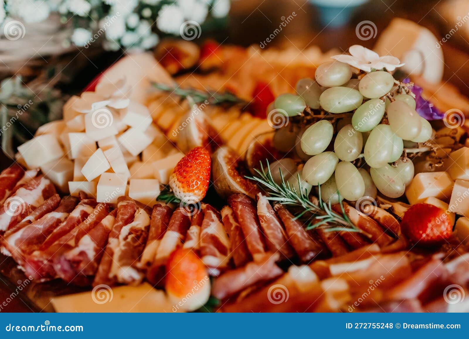 Serving Platter Filled with an Assortment of Snacks during the Ceremony ...