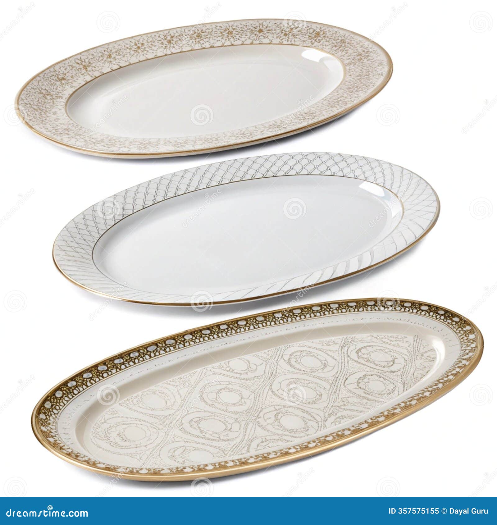 Serving Platters Vector Element Stock Illustration - Illustration of ...