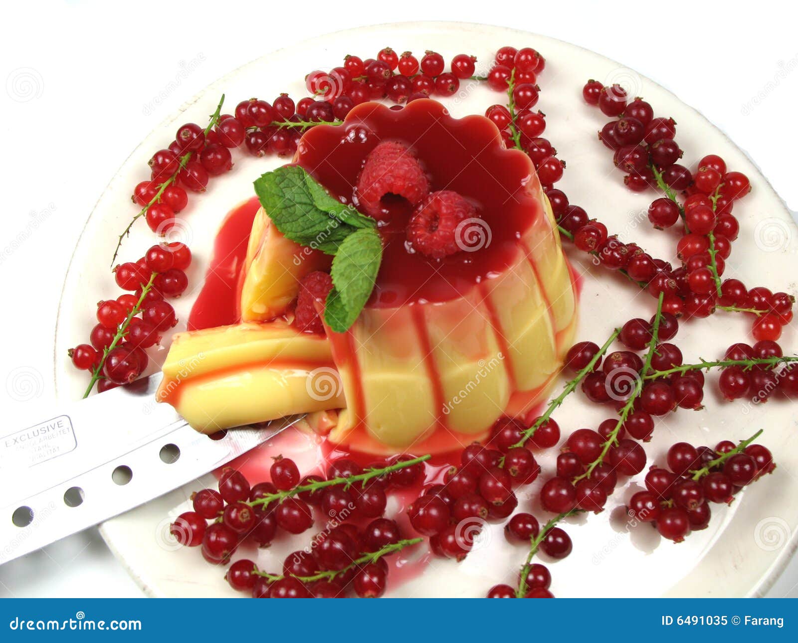 Serving pudding stock image. Image of dessert, delicious - 6491035