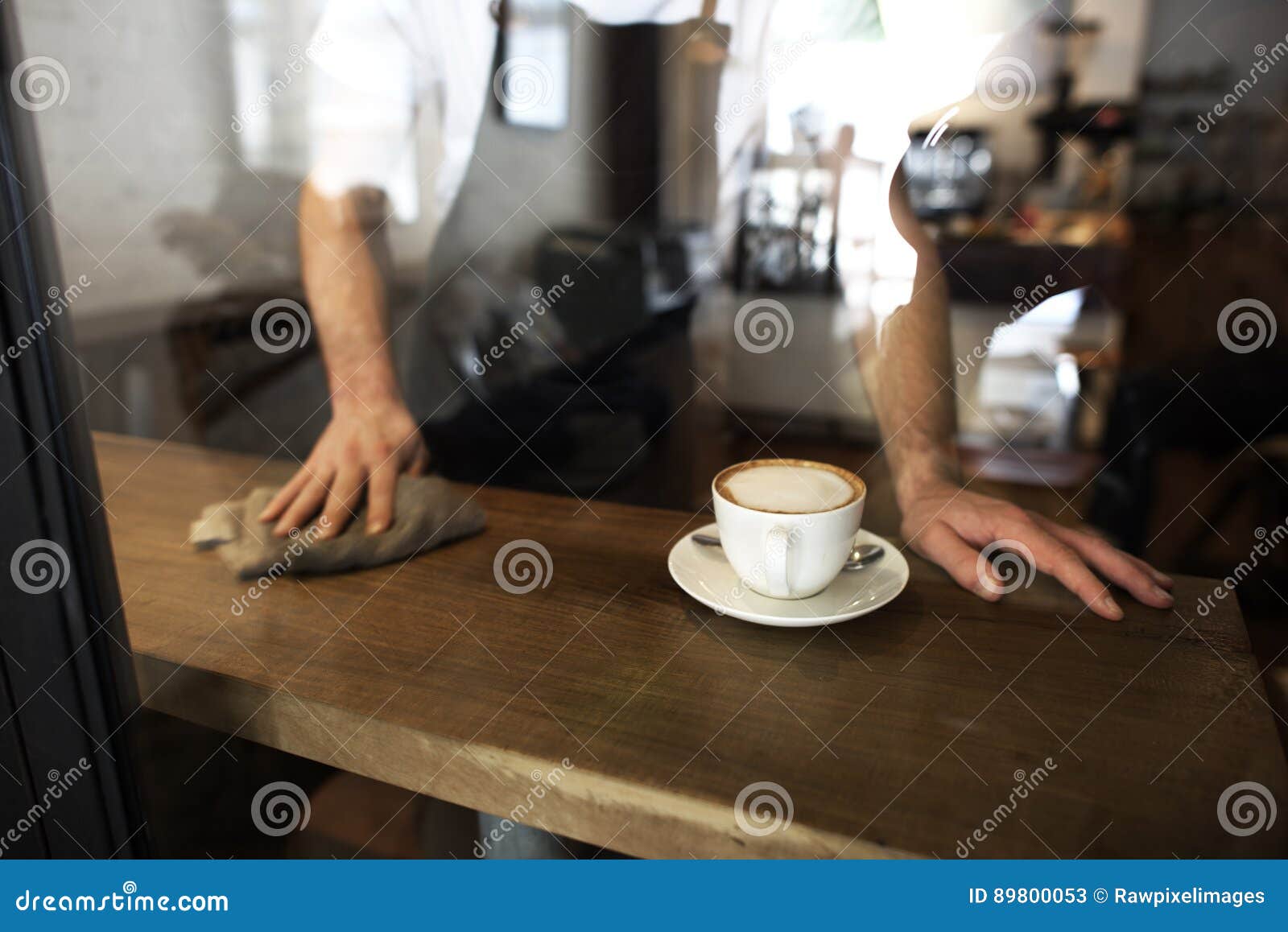 Serving Service Staff Customer Service Cafe Concept Stock Image - Image ...