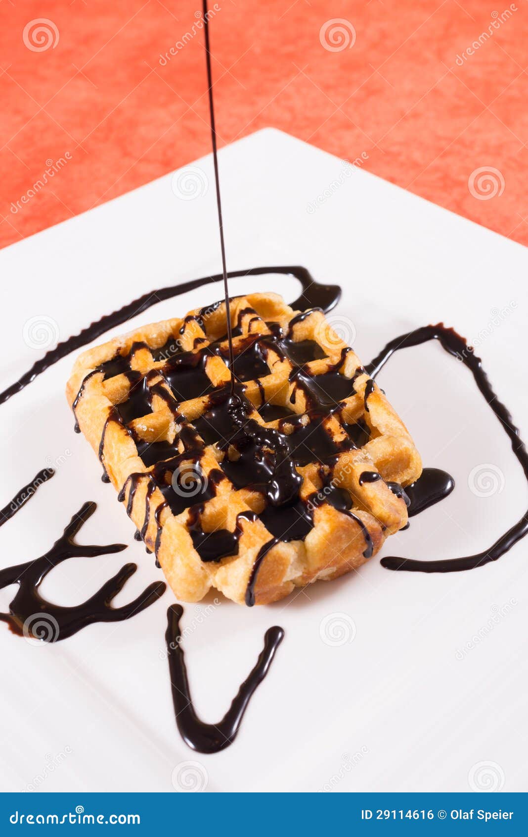 Serving a waffle stock photo. Image of snack, food, dessert - 29114616