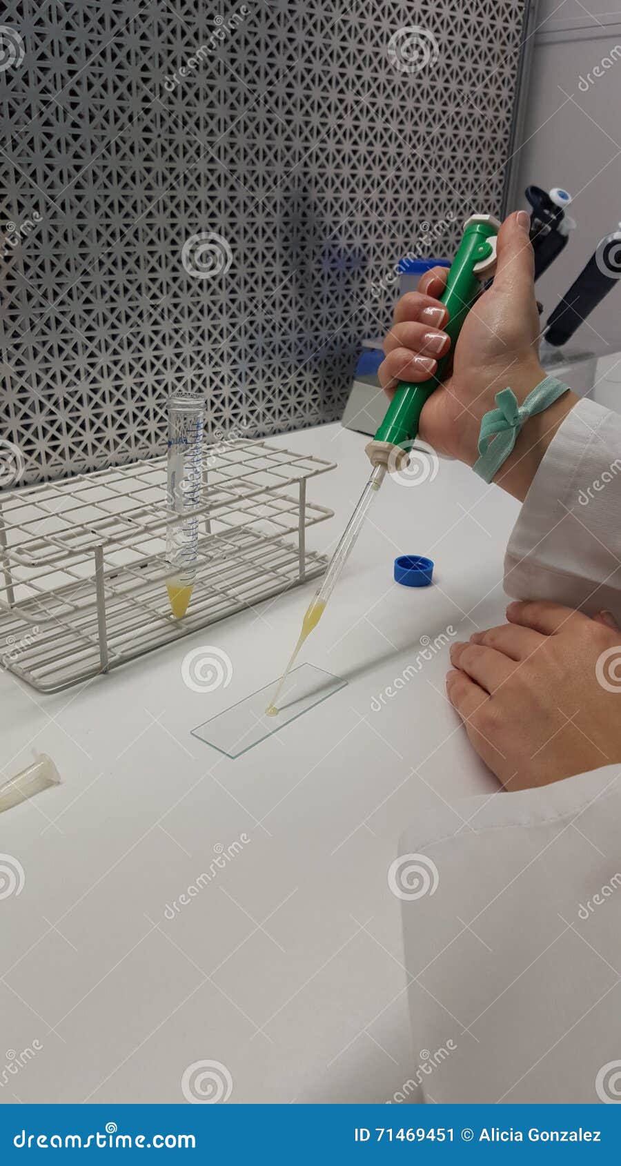 Laboratory Process for Semen Samples for Fertility Analisys Stock Image ...