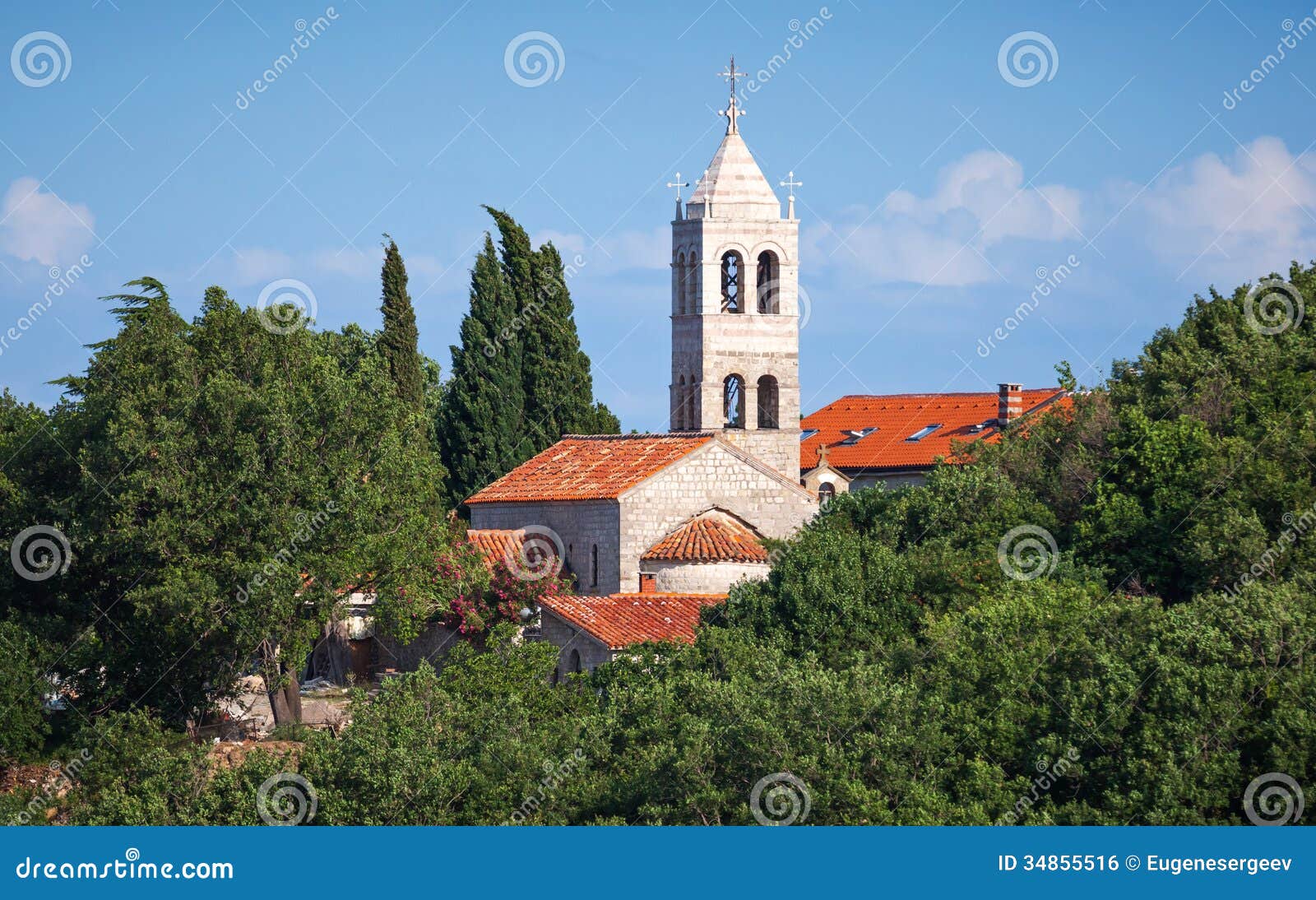 Servisch Orthodox Klooster Van Rezevici Stock Foto - Image of mooi ...