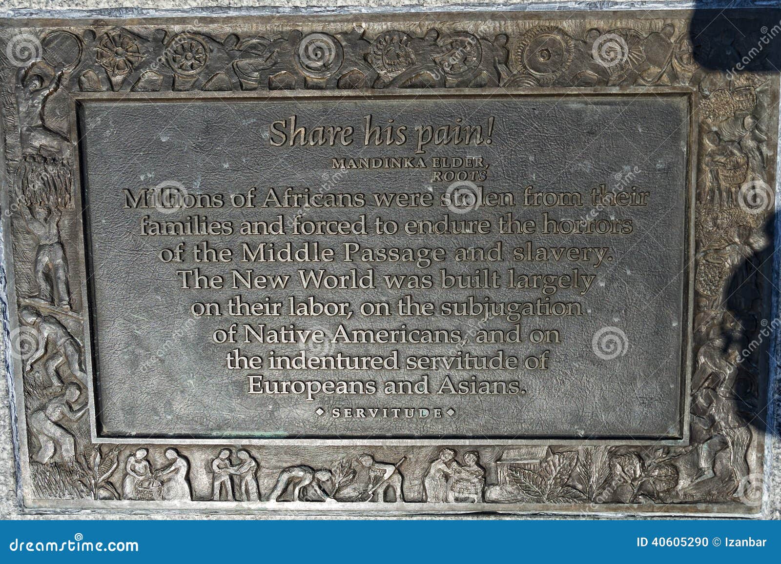 Servitude copper sign stock photo. Image of servitude - 40605290