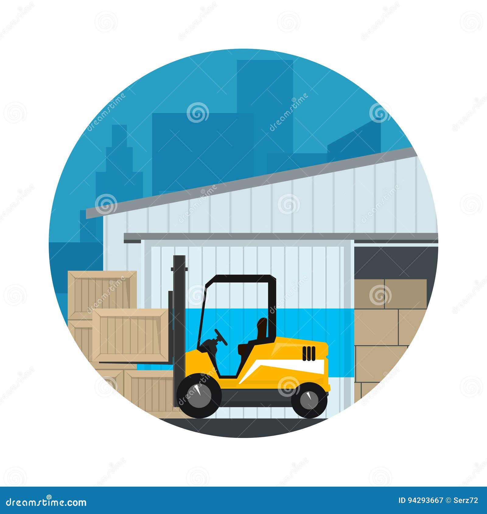 Servizi Del Magazzino Dell'icona Illustrazione Vettoriale ...