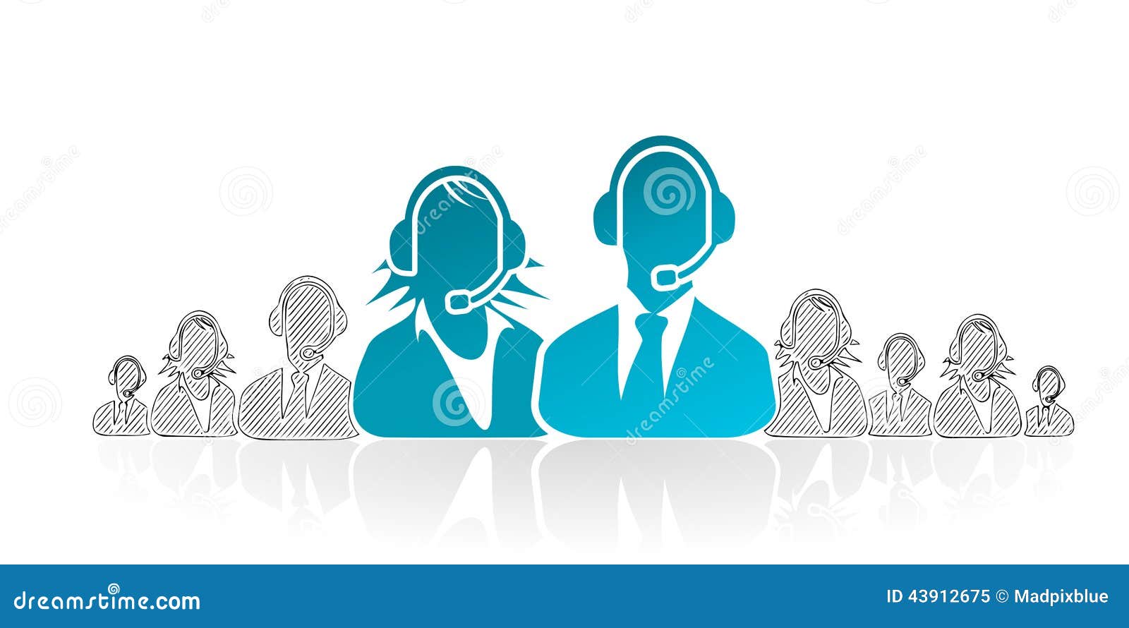 Servizio Di Assistenza Al Cliente Illustrazione Vettoriale ...