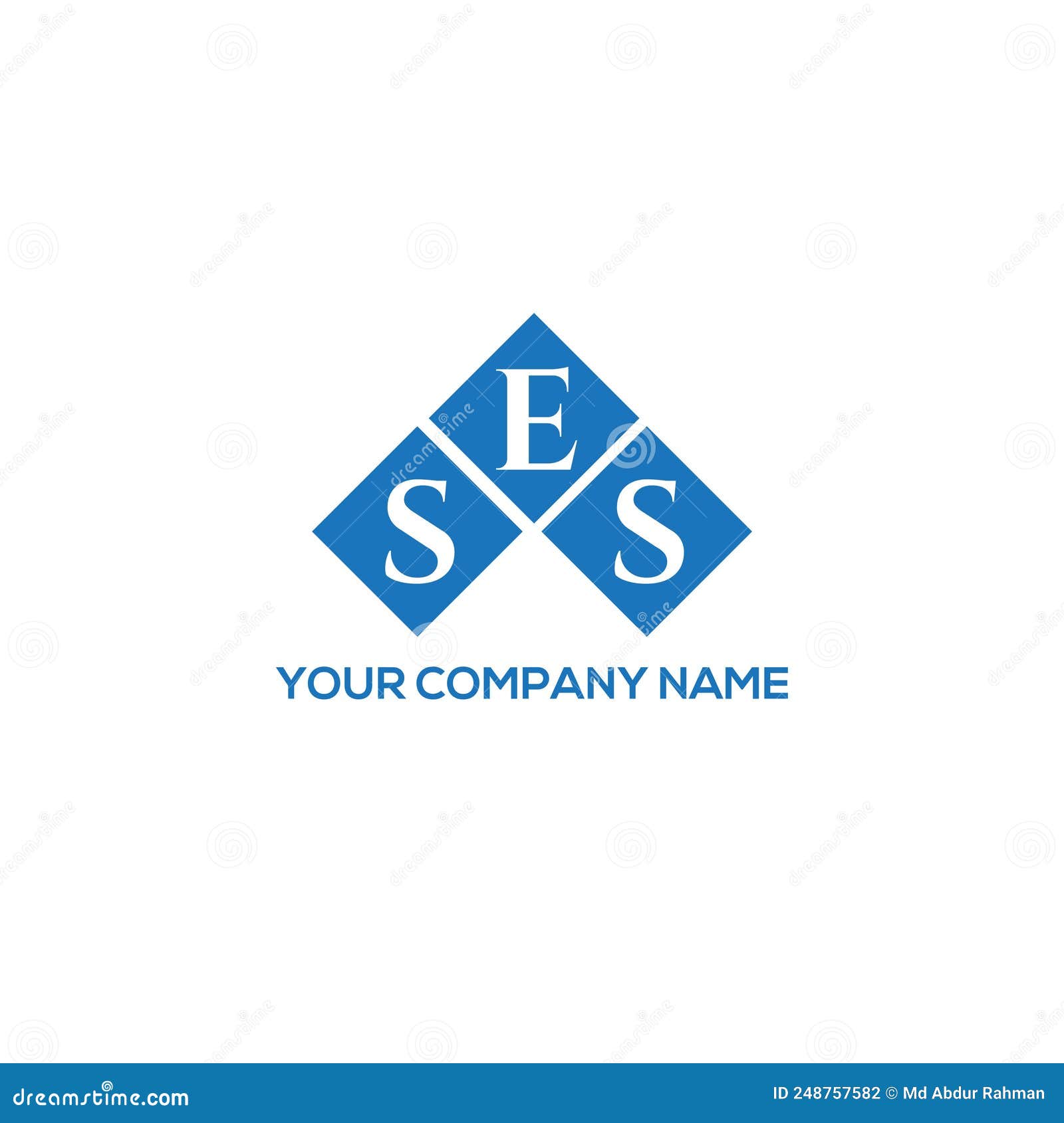 SES Letter Logo Design on BLACK Background. SES Creative Initials ...