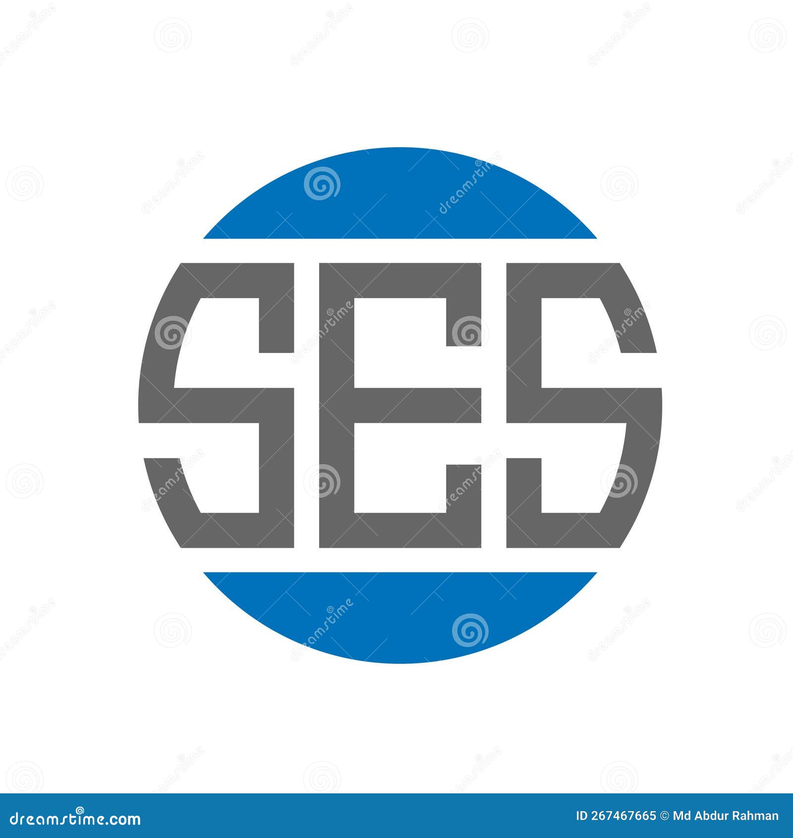 SES Letter Logo Design on White Background. SES Creative Initials ...