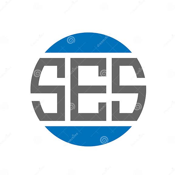 SES Letter Logo Design on White Background. SES Creative Initials ...